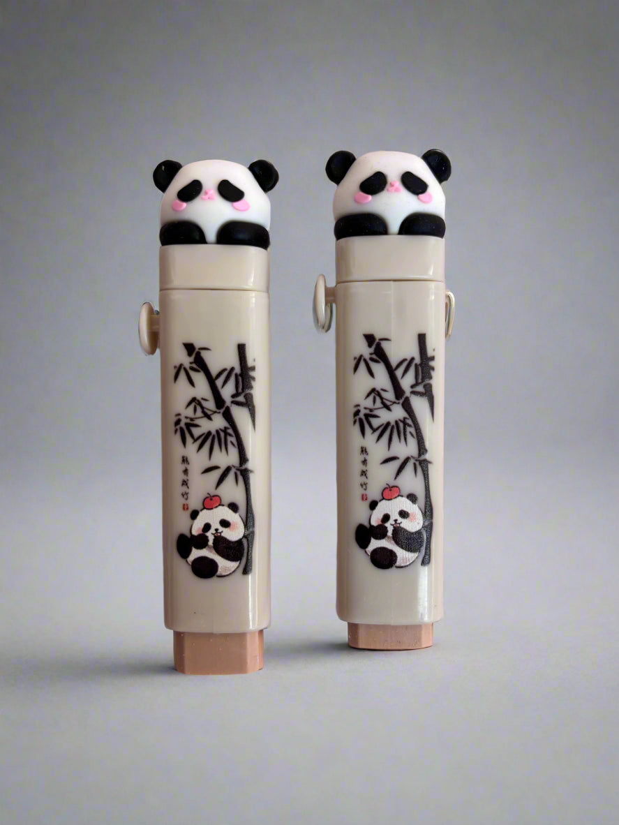 Panda cartoon style push-pull eraser - combo of 2 – Project M